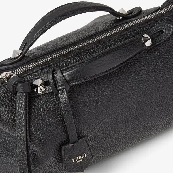 Fendi By The Way Soft Medium Black Cuoio Romano Leather Bag